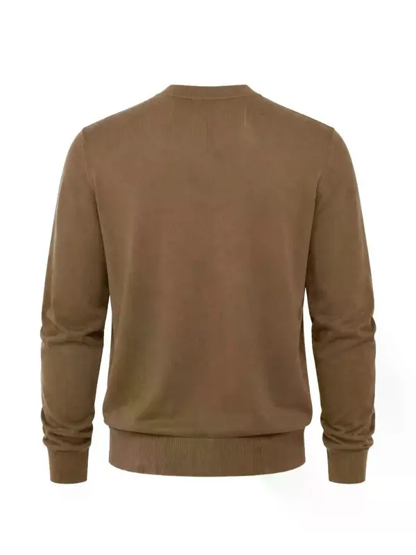 DIESEL® Embossed-logo Cotton Sweater