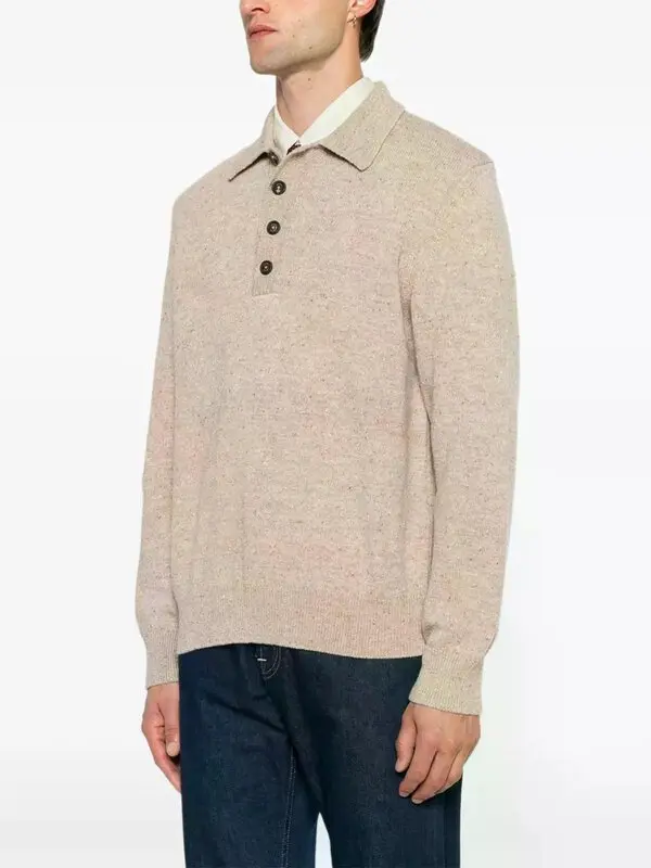 Eleventy Button-placket Polo-collar Polo Shirt