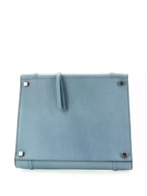 Celine Phantom Bag Grainy Leather Medium Tote Bag - Blue