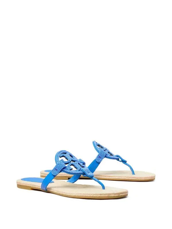 Tory Burch Miller Beaded Espadrille Sandals