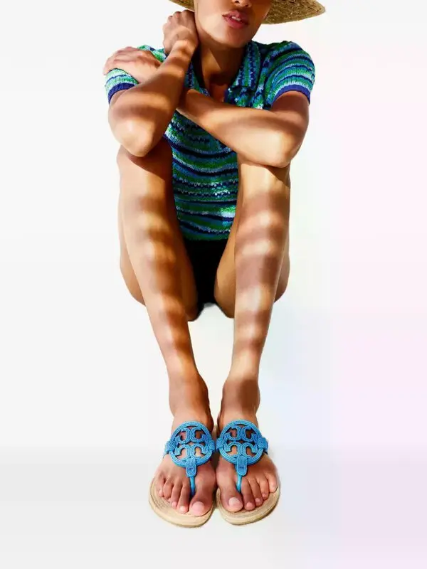 Tory Burch Miller Beaded Espadrille Sandals