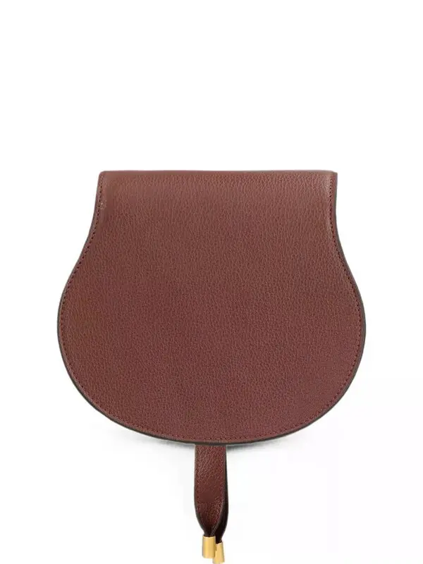 Chloé Small Marcie Saddle-stitch Crossbody Bag - Brown