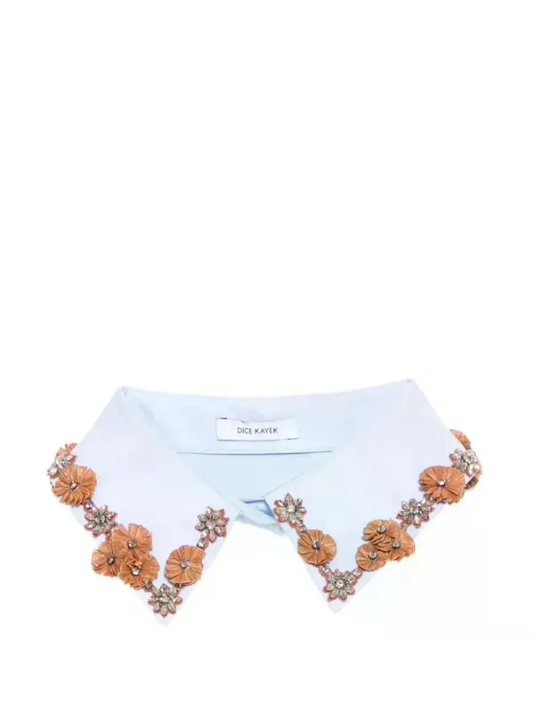 Dice Kayek Embellished Collar - Blue