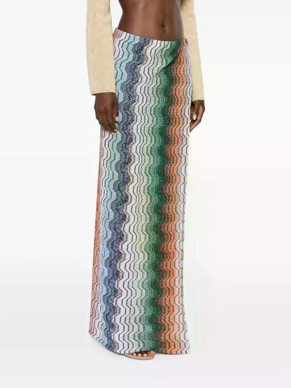 Missoni Chevron-pattern Maxi Beach Skirt