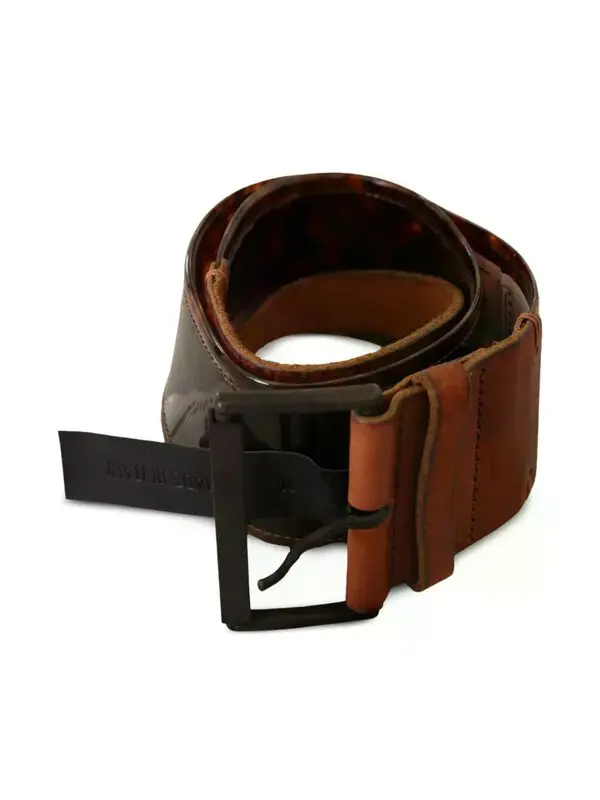Ermanno Scervino Leather Belt With Buckle Fastening