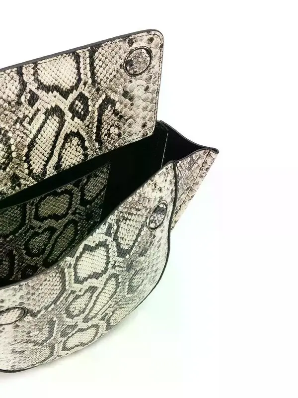 WANDLER Python Print Tote Bag