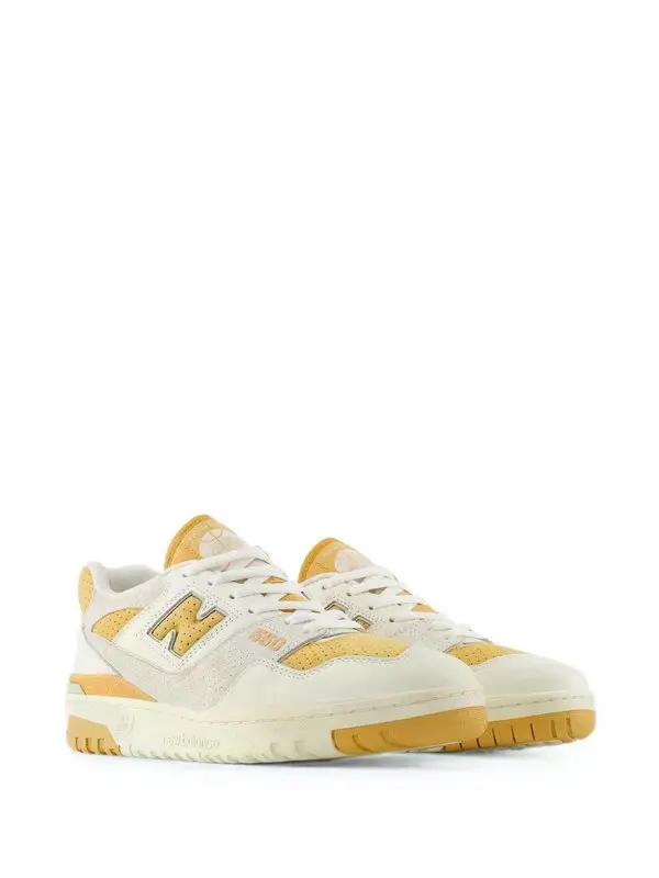 NEW BALANCE 550 Paneled Perforated Lace-up Sneakers - Neutrals