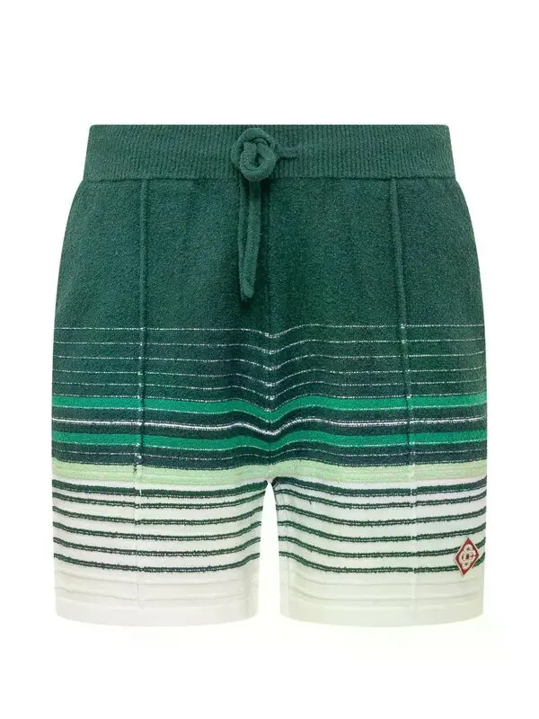 Casablanca Bouclé Striped Shorts
