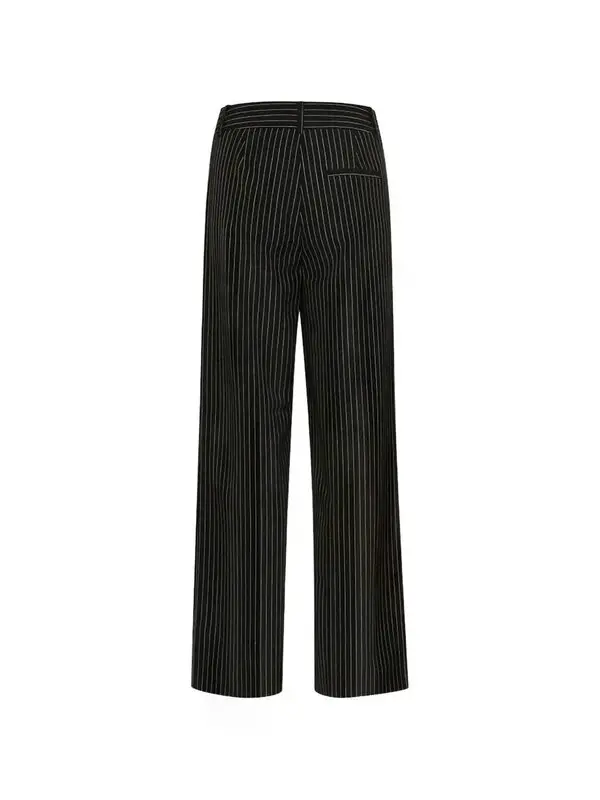 GESTUZ Tailored Pinstripe Wide-leg Trousers