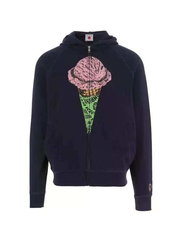 ICECREAM Logo-print Zip-up Hoodie