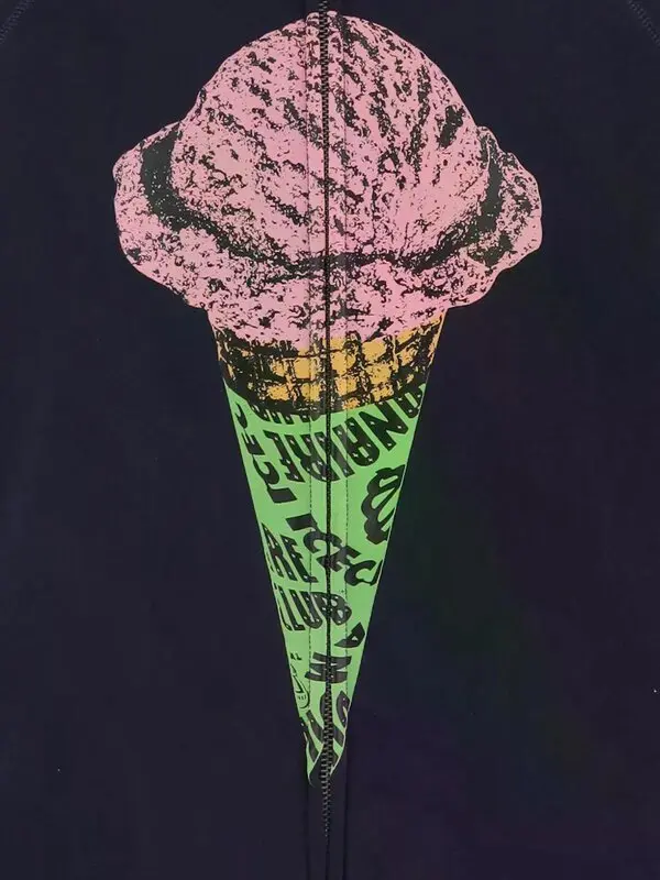 ICECREAM Logo-print Zip-up Hoodie