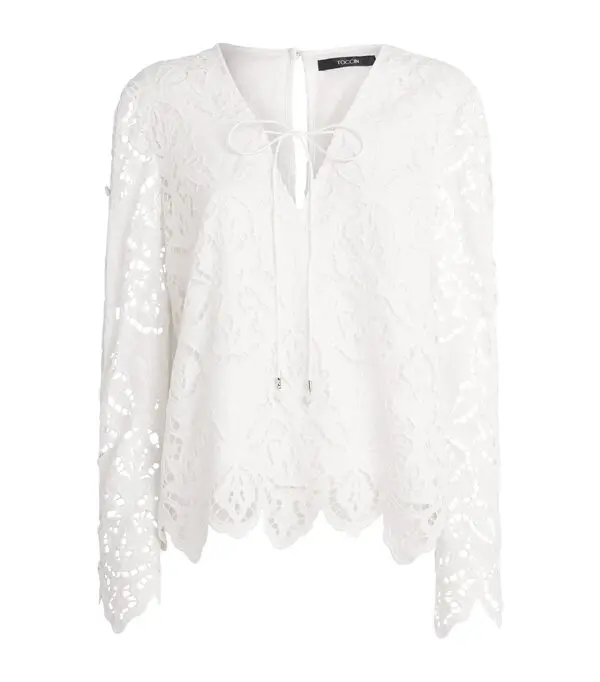 TOCCIN Halina Broderie Anglaise Blouse