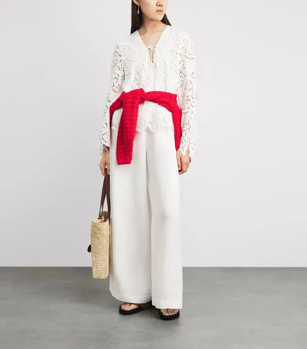 TOCCIN Halina Broderie Anglaise Blouse