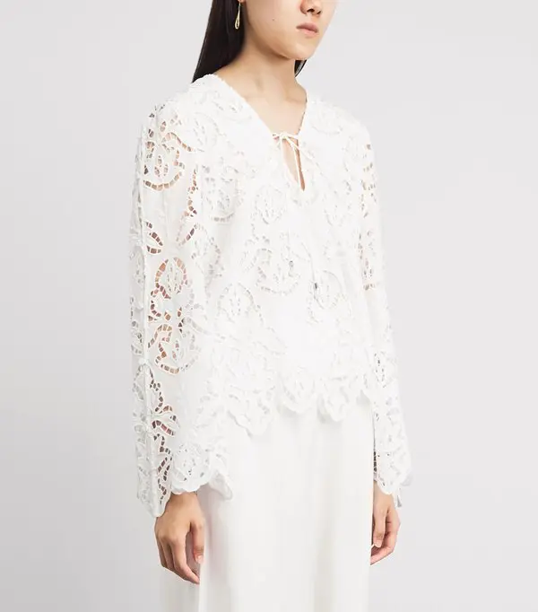 TOCCIN Halina Broderie Anglaise Blouse