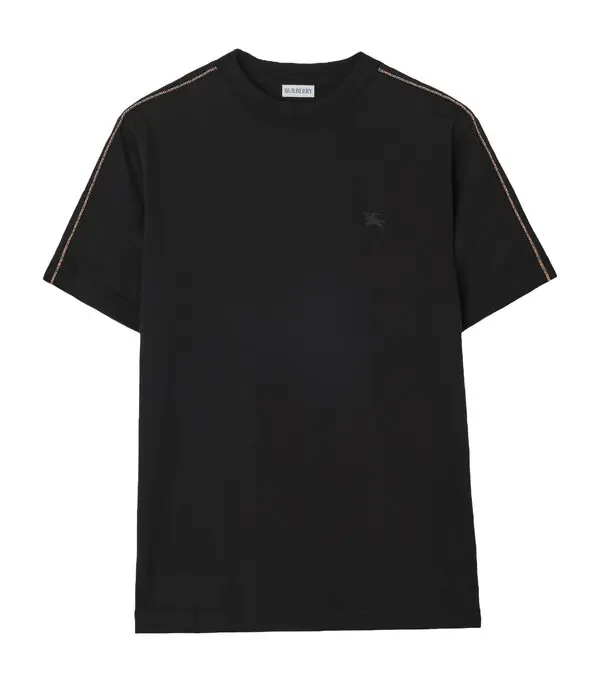 Burberry Cotton Check-piping Slim T-shirt