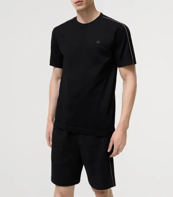 Burberry Cotton Check-piping Slim T-shirt