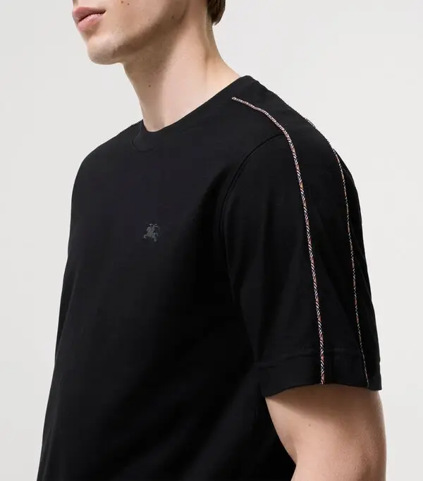 Burberry Cotton Check-piping Slim T-shirt