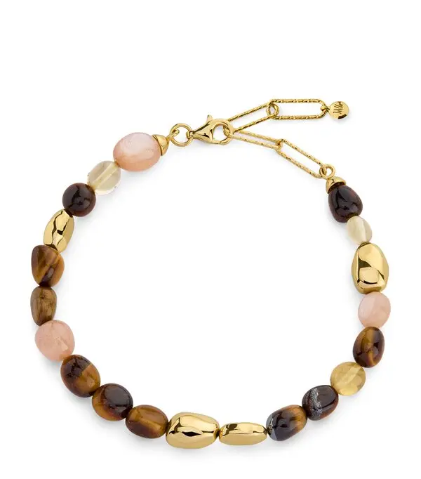 Monica Vinader Vermeil Multi Gemstone Rio Beaded Bracelet