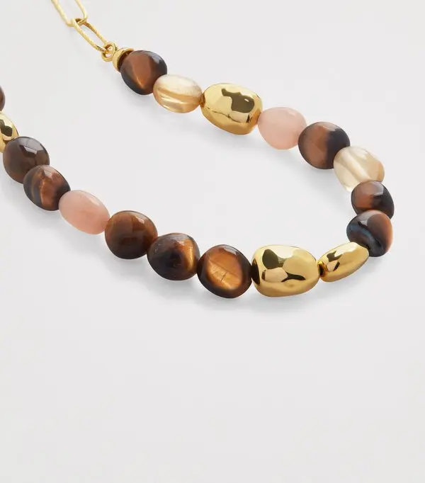 Monica Vinader Vermeil Multi Gemstone Rio Beaded Bracelet
