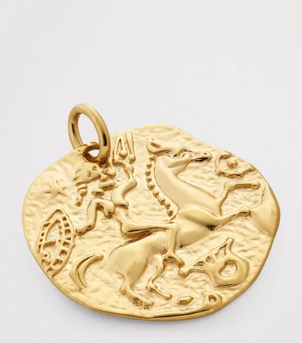 Monica Vinader Vermeil Coin Talisman Necklace