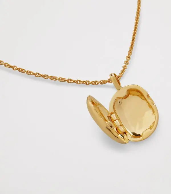 Monica Vinader Vermeil Havana Locket Chain Necklace