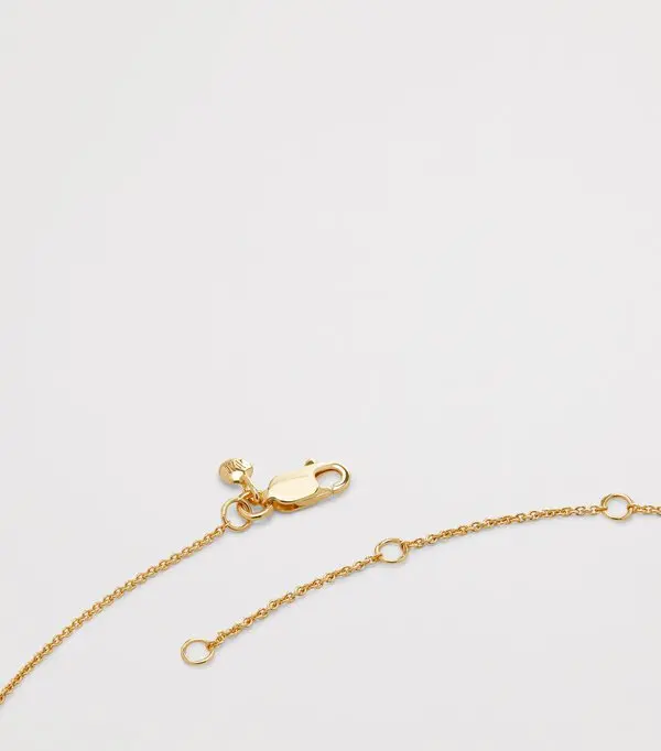 Monica Vinader Vermeil And Peridot Necklace