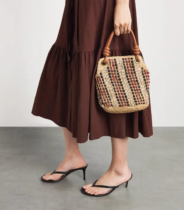 ME+EM Stretch-cotton Seersucker Midi Shirt Dress