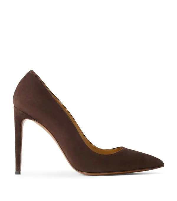 Ralph Lauren Suede Celia Heeled Pumps 100