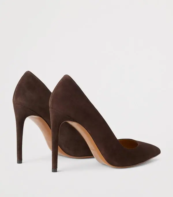 Ralph Lauren Suede Celia Heeled Pumps 100
