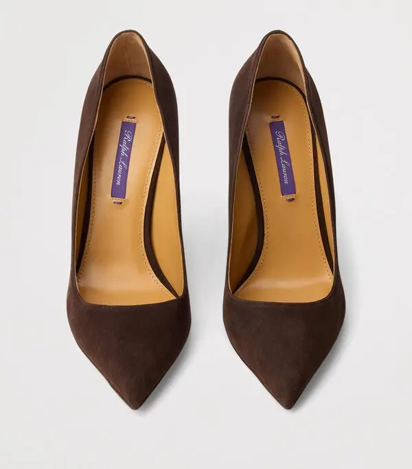 Ralph Lauren Suede Celia Heeled Pumps 100