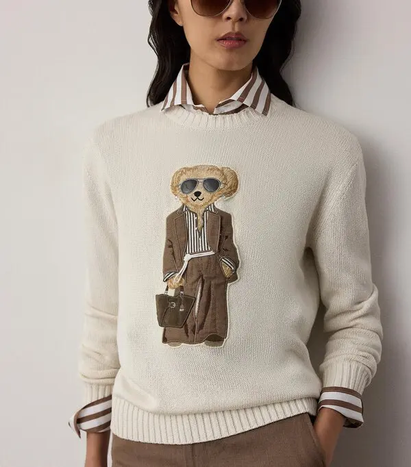Ralph Lauren Silk Polo Bear Sweater