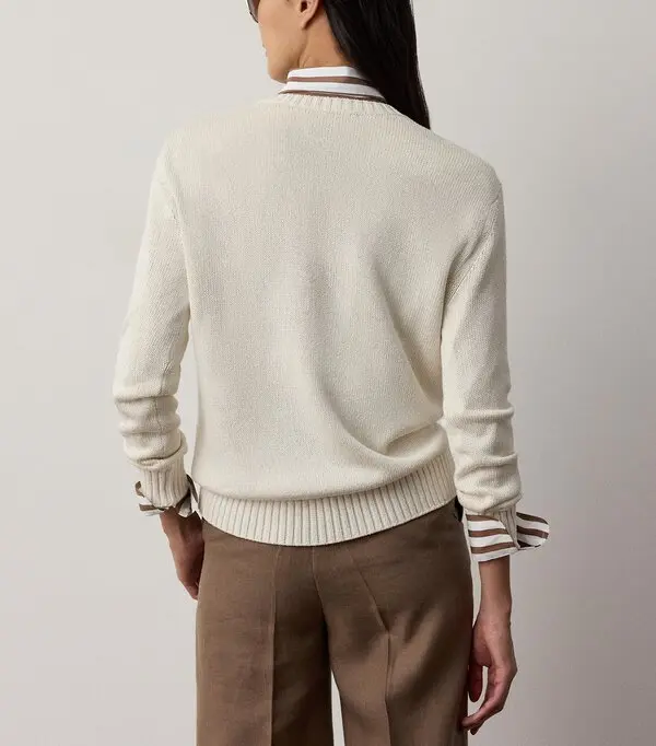Ralph Lauren Silk Polo Bear Sweater