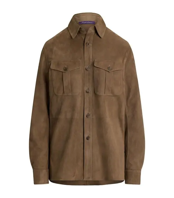 Ralph Lauren Landry Suede Shirt - Beige