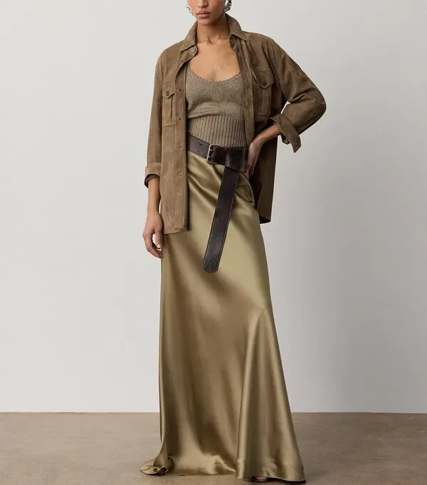 Ralph Lauren Landry Suede Shirt - Beige