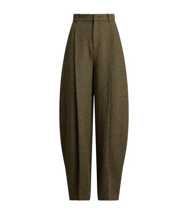 Ralph Lauren Linen-cashmere Harlo Trousers - Green