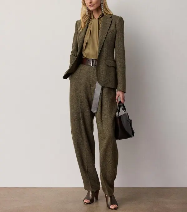 Ralph Lauren Linen-cashmere Harlo Trousers