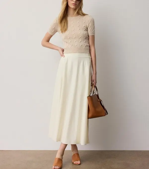 Ralph Lauren Wool-blend Kenzie Skirt