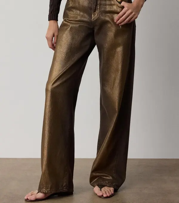 Ralph Lauren Metallic Foil Mercer Jeans