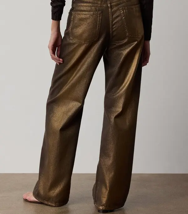 Ralph Lauren Foil-effect Wide-leg Jeans