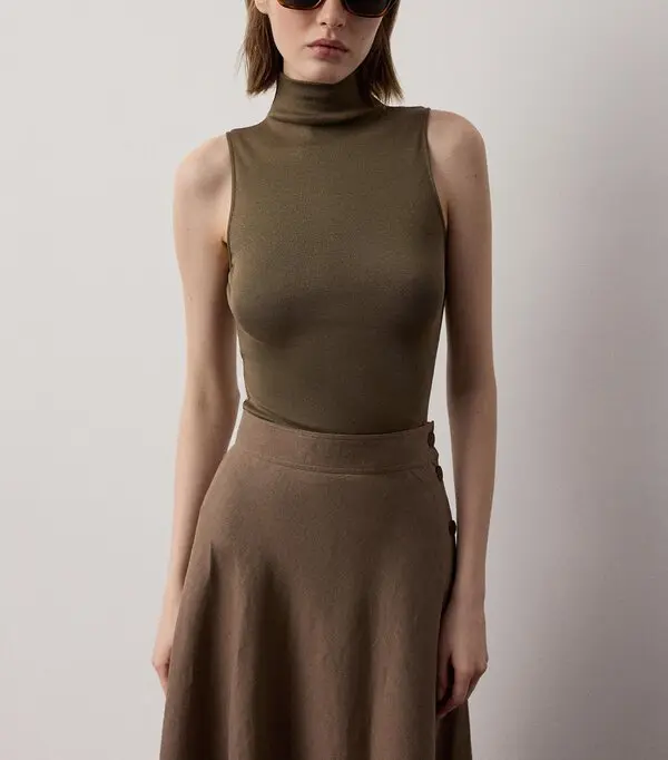 Ralph Lauren Silk Naomie Knit Top