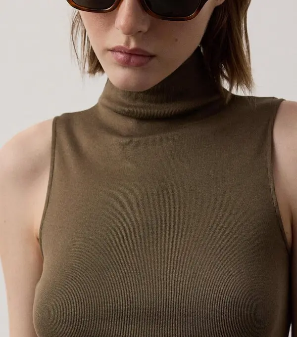 Ralph Lauren Silk Naomie Knit Top