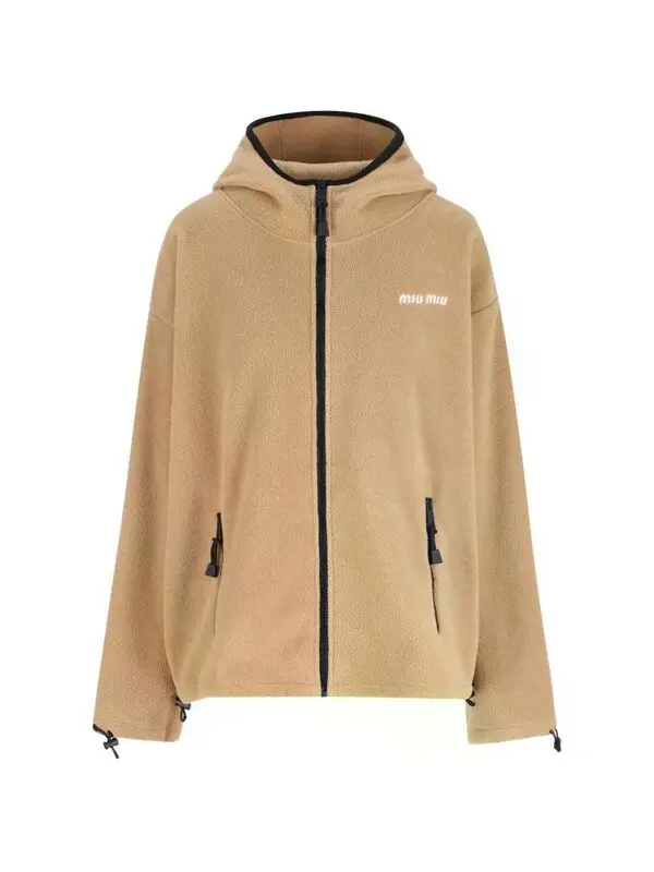 Miu Miu Fleece Zip-up Hoodie