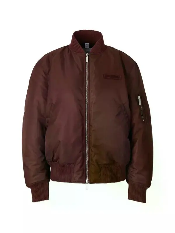 Off-White Logo-patch Zip-up Bomber Jacket