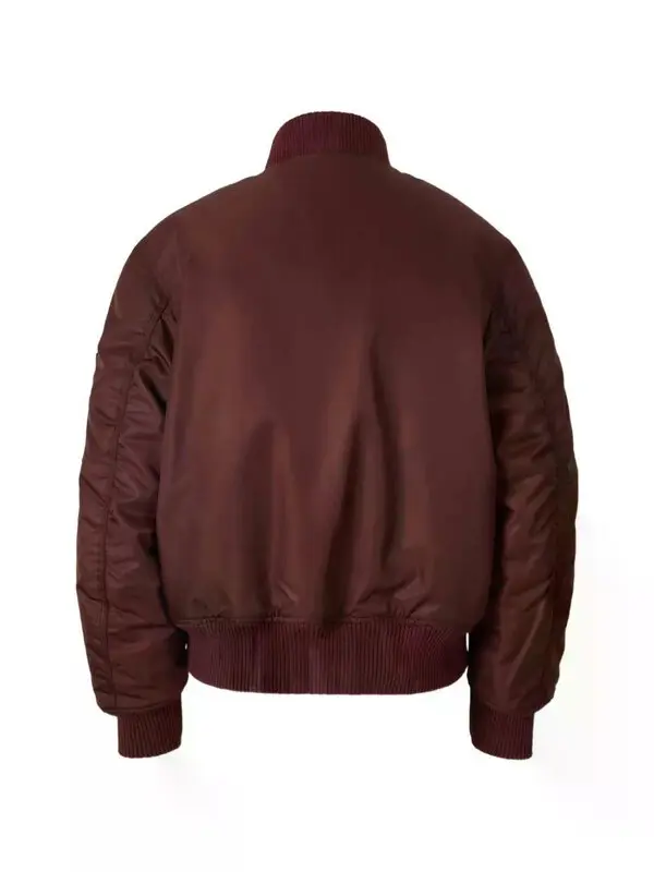 Off-White Logo-patch Zip-up Bomber Jacket
