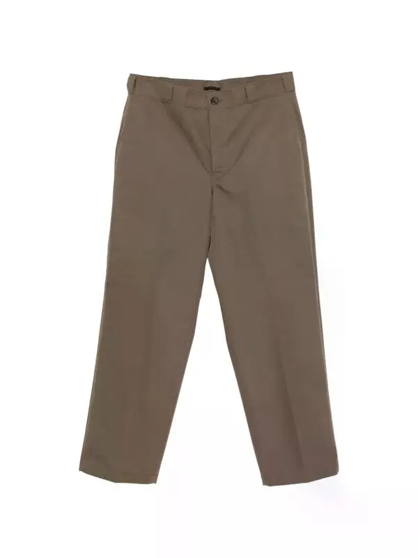 Prada Logo Plaque Straight-leg Trousers