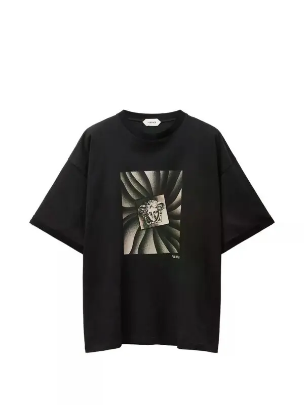 Versace Printed Cotton-jersey Regular T-shirt
