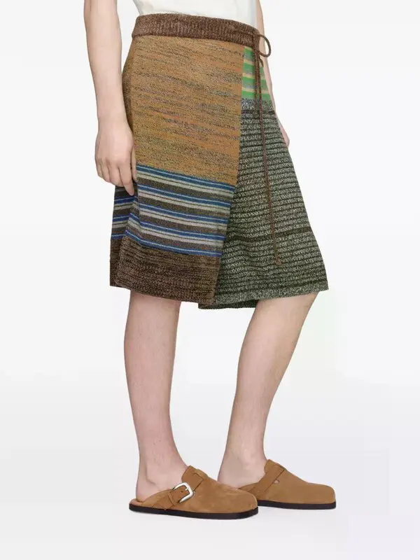 MAISON MARGIELA Patchwork Knit Knee-length Shorts