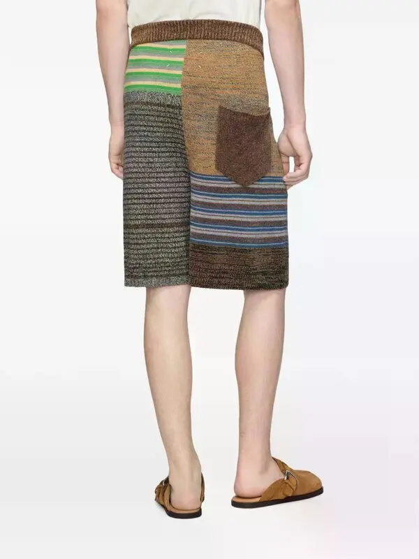MAISON MARGIELA Patchwork Knit Knee-length Shorts