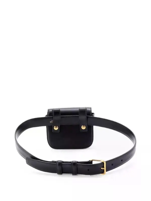 Celine Claude Shiny Calfskin Mini Belt Bag - Black