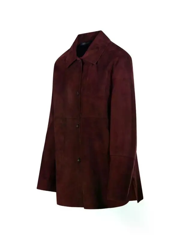 Max Mara Suede Button-front Coat
